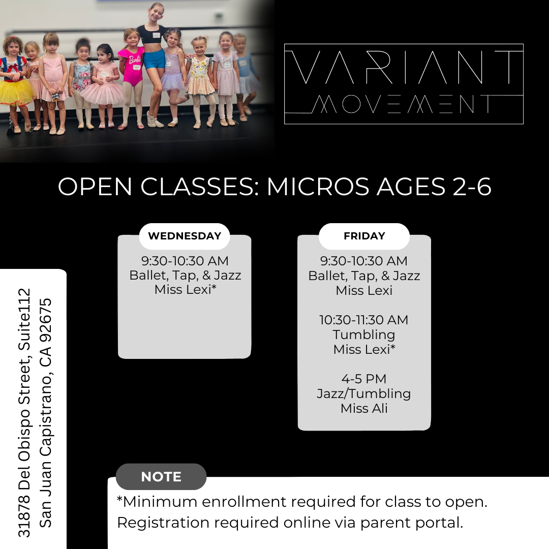 Class Schedule - Variant Movement